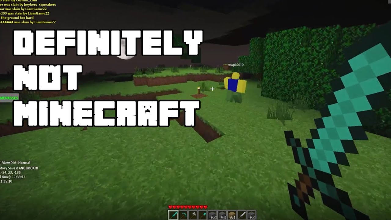 Definitely NOT MINECRAFT - YouTube