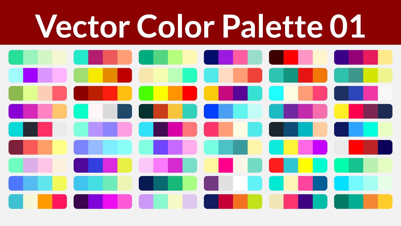 Graphics Design Color Palette Vector 01 - YouTube