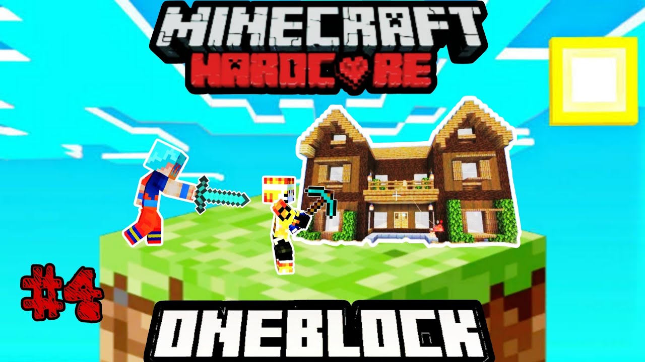 Epic House Build | Minecraft Bedrock One Block | Ep-4 - YouTube