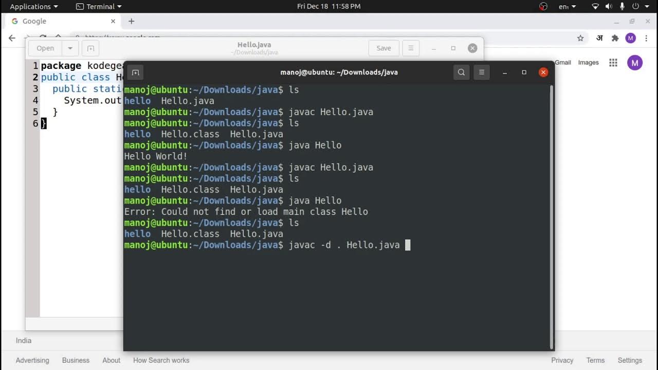 Hello World Java || Java Command Line Tools and Utilities - YouTube