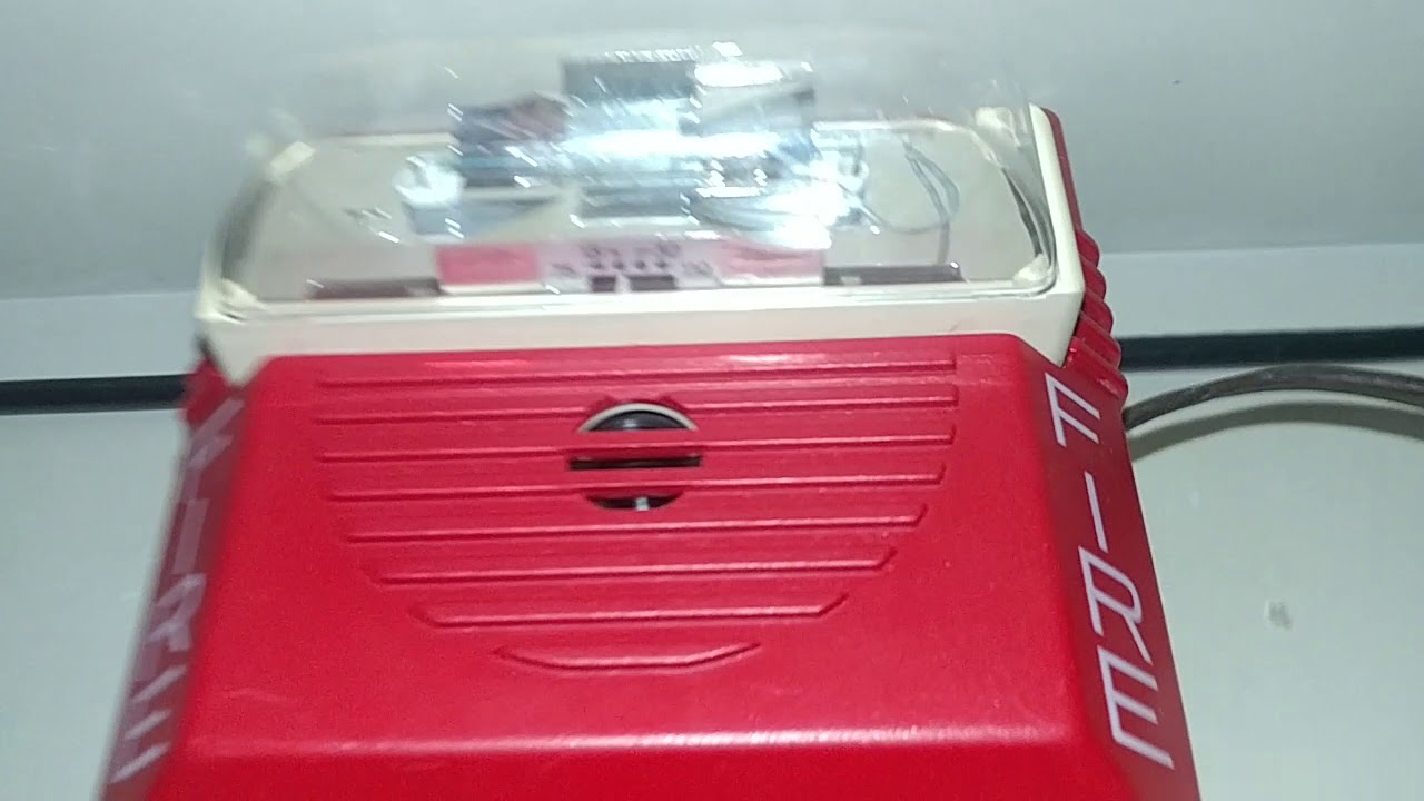 Fire alarm test 30. Simplex 2903 and wheelock ns - YouTube
