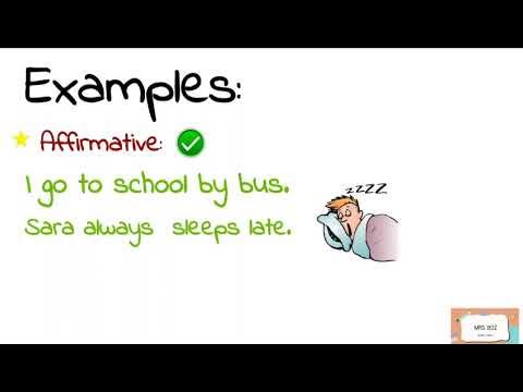 Easy way to learn Present Simple Tense - YouTube