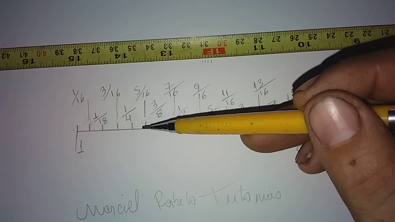 Como ler a trena em polegadas flacionada - YouTube
