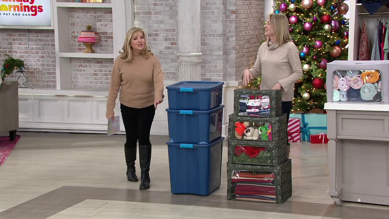 Periea Set of 4 Assorted Collapsible Storage Box Collection on QVC ...