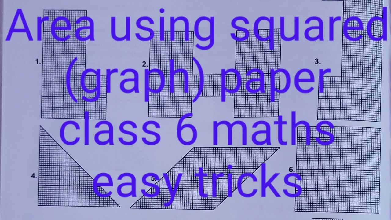 R S Aggarwal class 6 maths ,Area using squared (graph) paper , to find ...