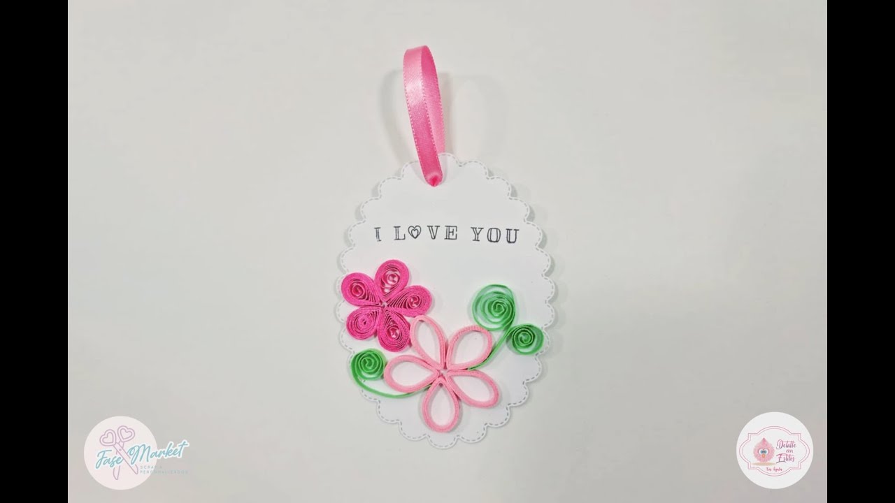¡MINI TUTORIAL! Tag topper con filligrana con la Miss.Yris Ayala - YouTube