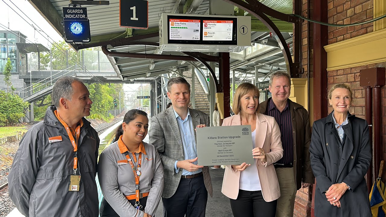 Opening Ceremony of the renovated Killara Station (December 2023) - YouTube