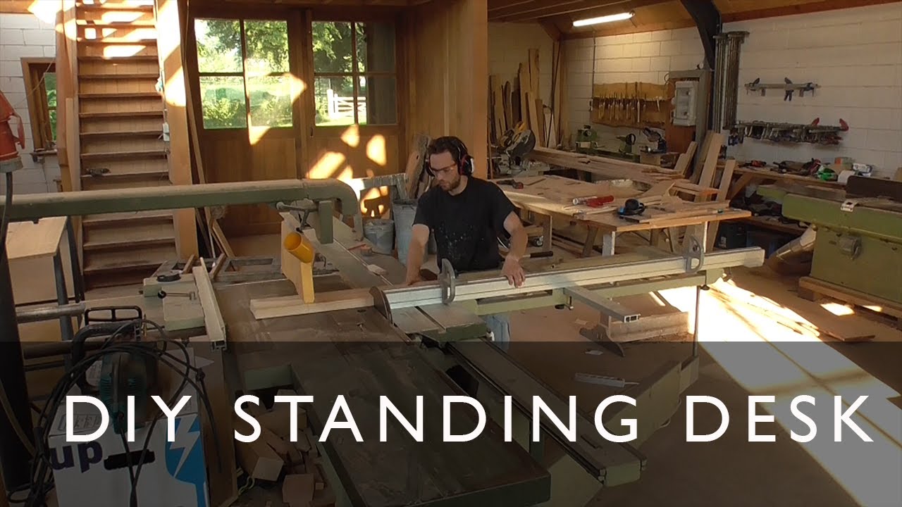 DIY Standing Desk Build - YouTube