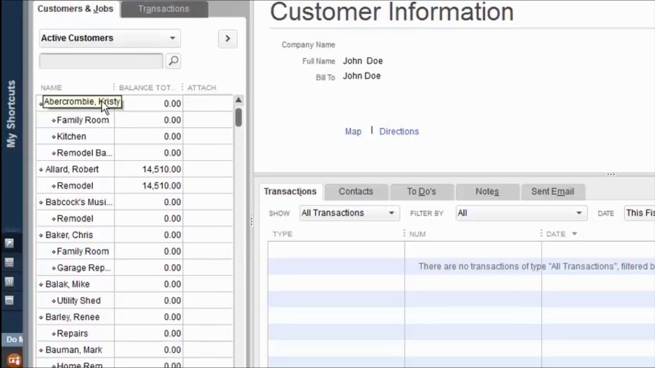 Customer Center Basics in Quickbooks - Quickbooks Tips 2017 - YouTube