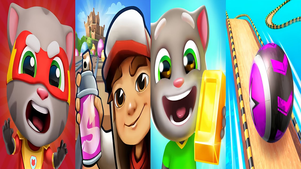 Subway Surfers : Easter Edinburgh 2025 🆚 Talking Tom Gold Run 🆚 Talking ...