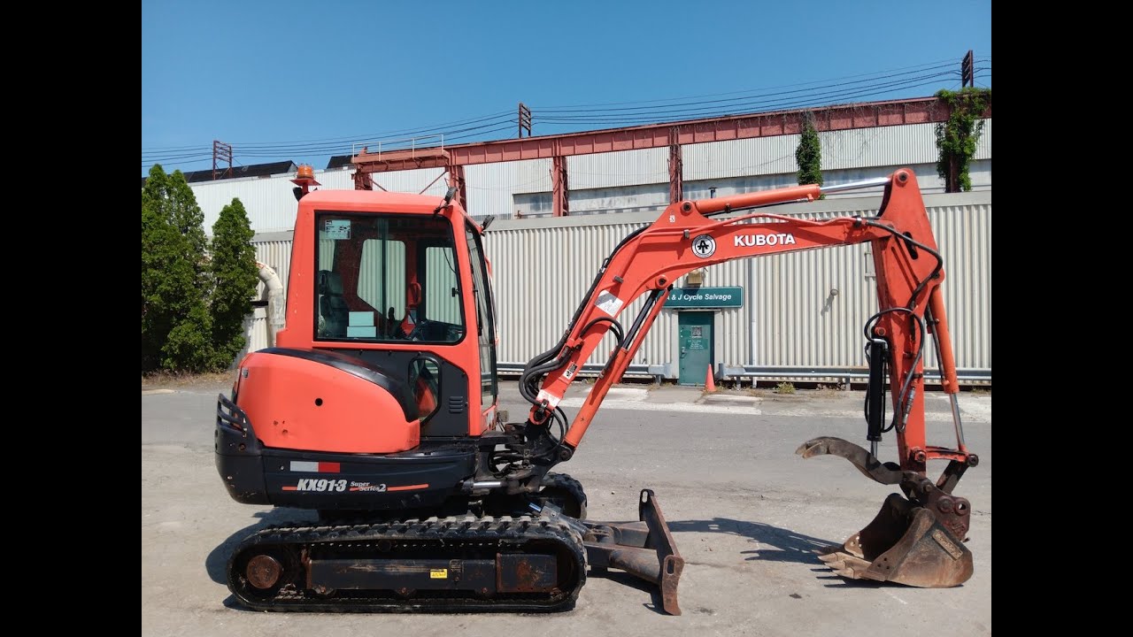 2017 Kubota KX91-3 Super Series Excavator (734) - YouTube