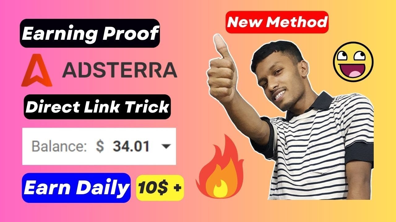 Adsterra Direct Link Earning Trick Earn Daily 10$+ 🔥 | Adsterra Earning ...