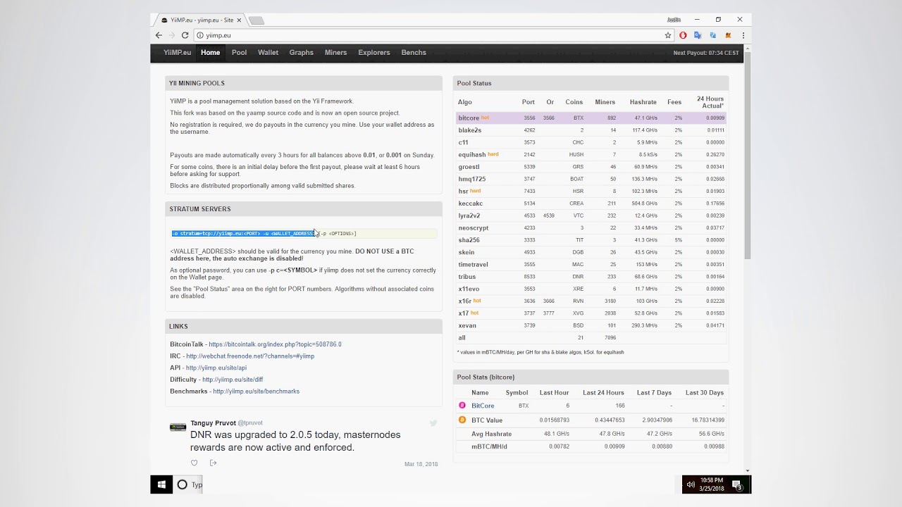 How to Mine Bitcore BTX with CCminer nvidia gpu mining tutorial - YouTube