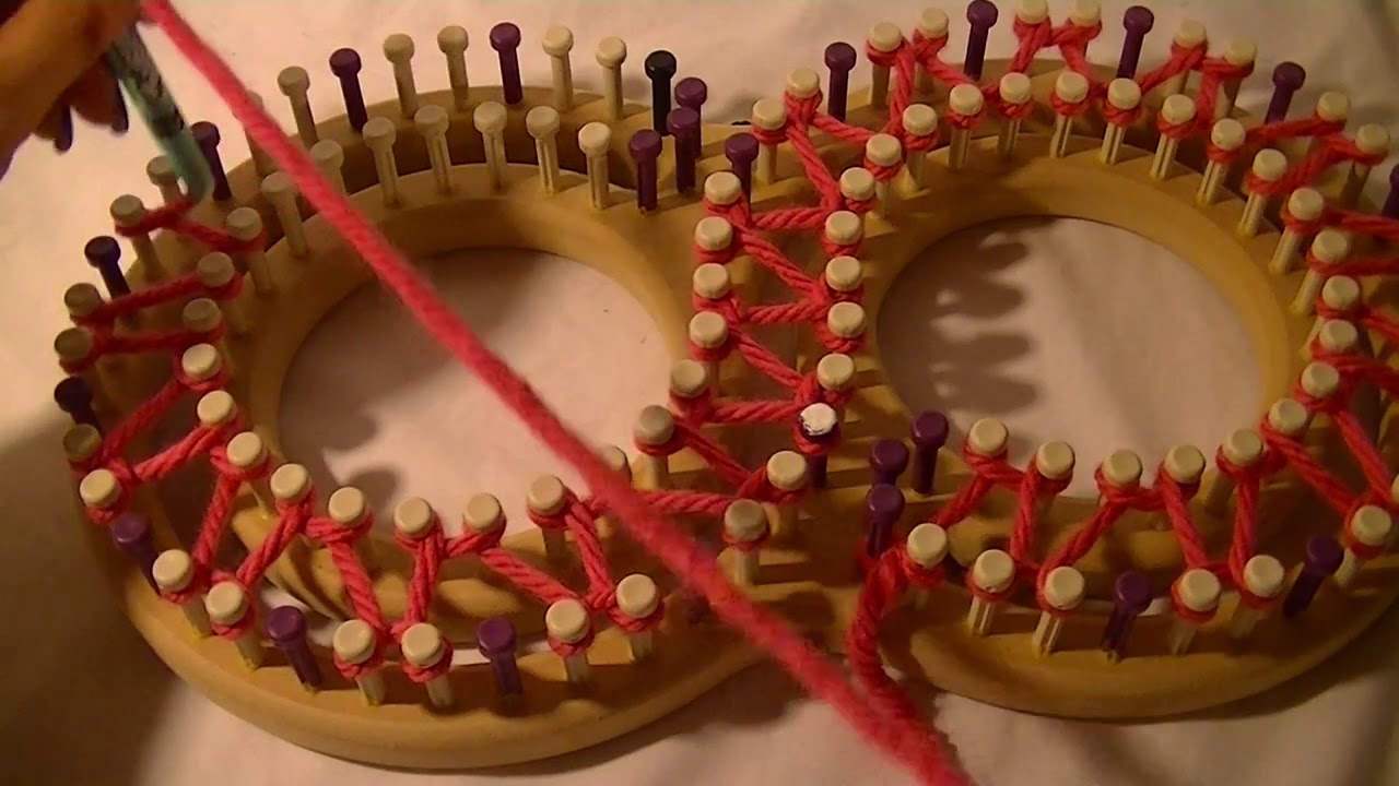 36¨ Small 5 8¨ Universal S Loom How to mark for the Ribbed Stitch - YouTube