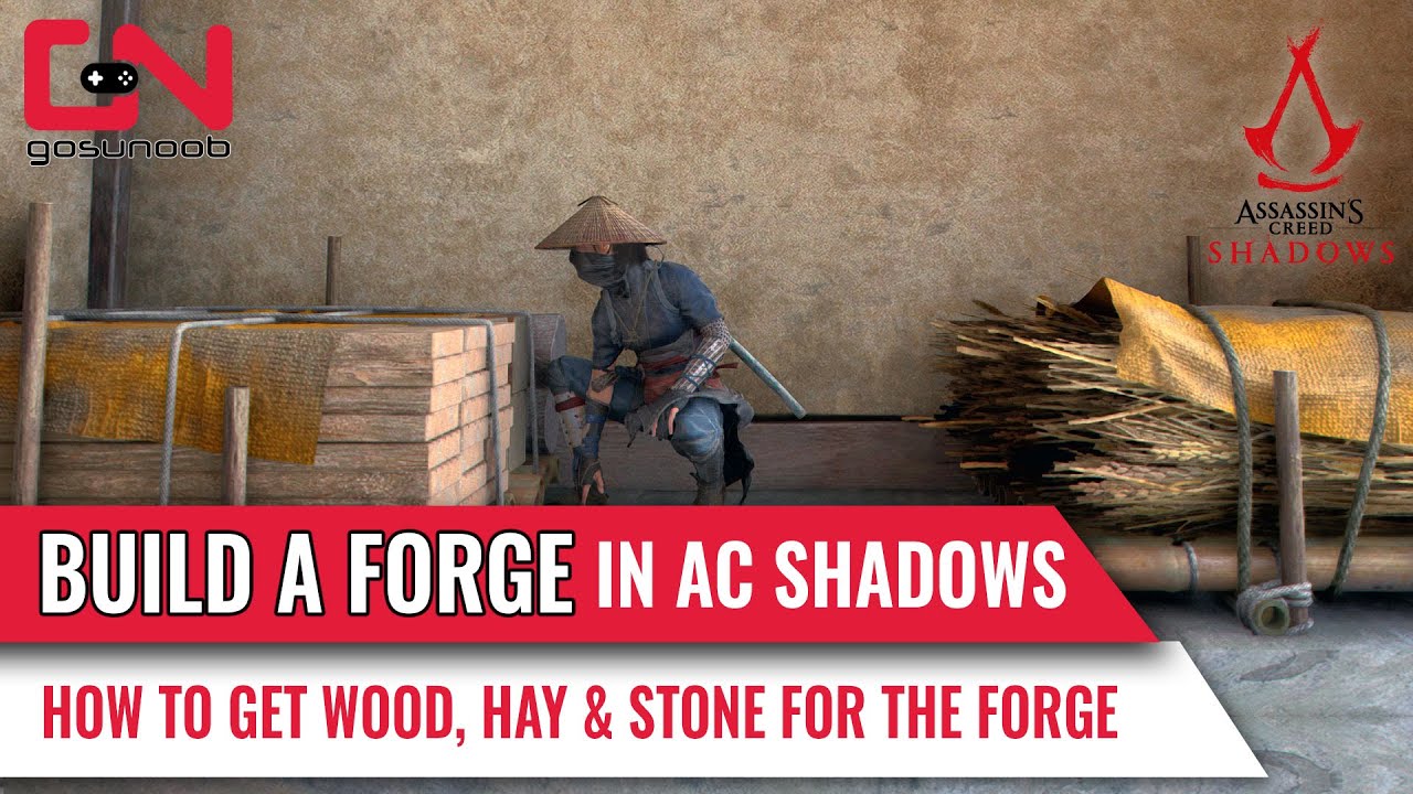 Build a Forge in AC Shadows and Where To Get Resources Wood, Hay and ...