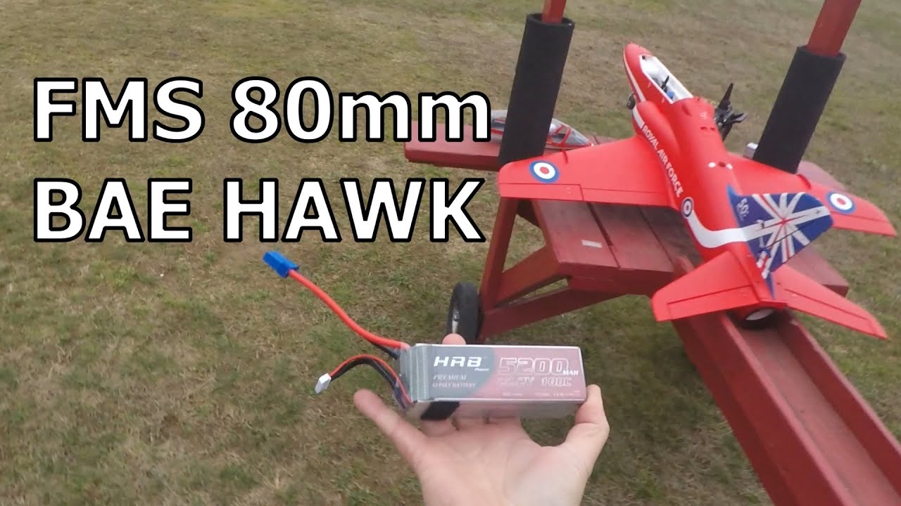 Mind Your Batteries - FMS Hawk 80mm - YouTube
