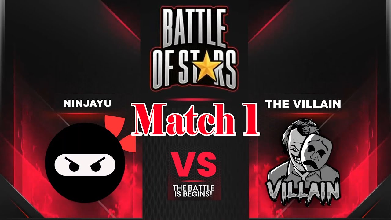 MATCH 1 NINJAYU vs THE VILLAIN Kualifikasi Battle Of Stars Season 2 Day ...