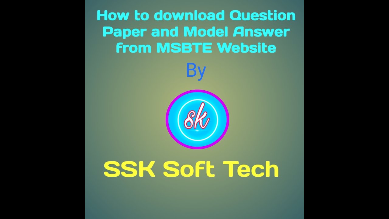 How to download Question Paper and Model Answer from MSBTE Website ...