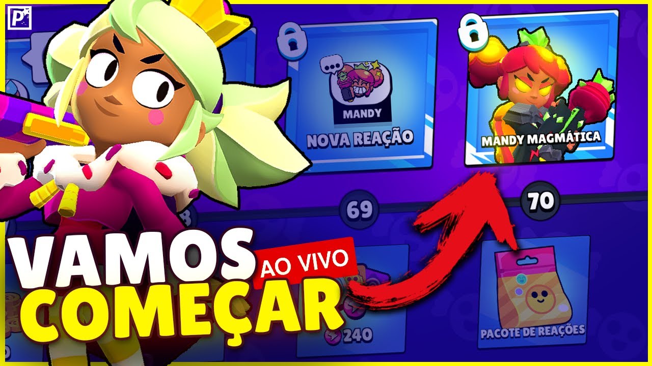 🔴VOU ZERAR O BRAWL PASS DA MANDY EM LIVE! BRAWL STARS AO VIVO - YouTube