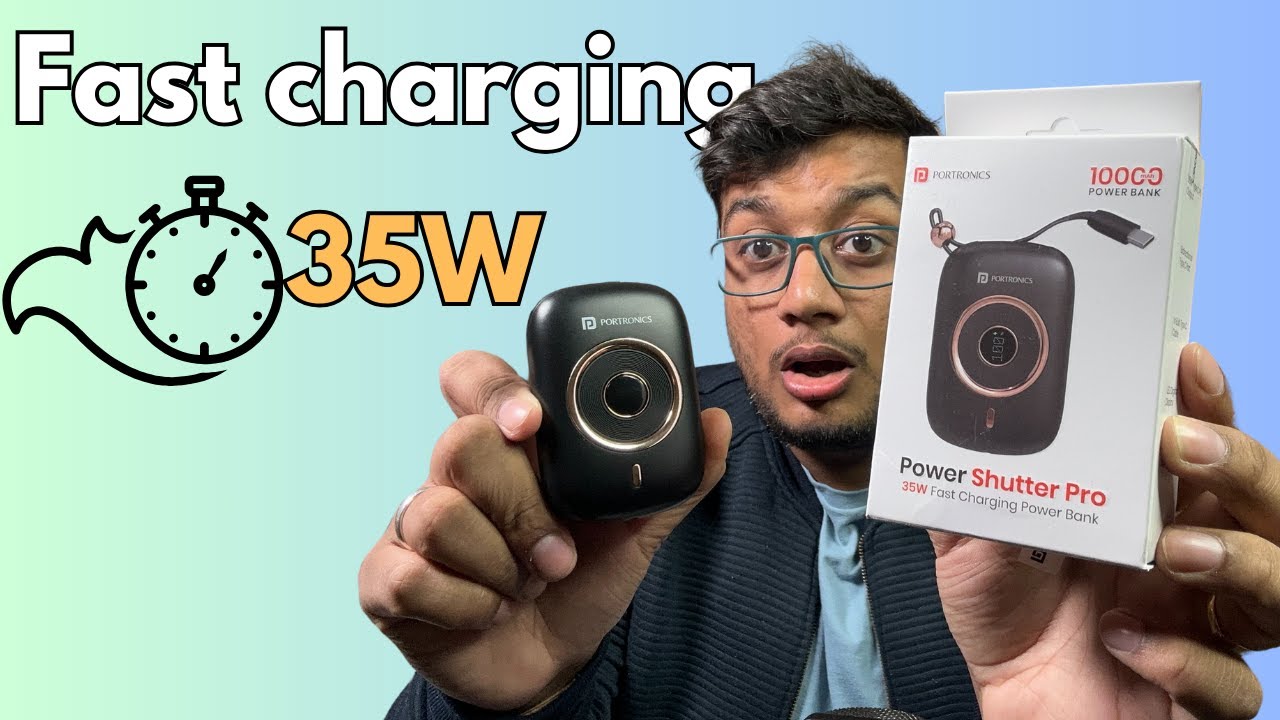 Portronics Power Shutter Pro || Compact and Fastest Power bank under ...