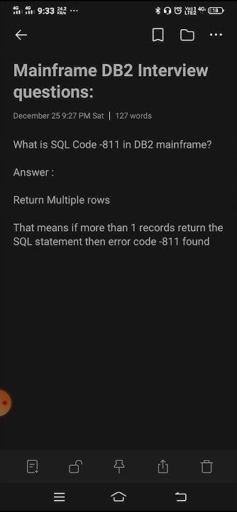 #shorts #DB2 Mainframe Interview Questions || SQL Code -811 - YouTube