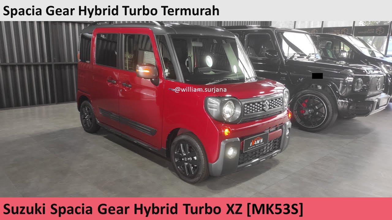 Suzuki Spacia Gear Hybrid Turbo XZ [MK53S] review - Indonesia - YouTube