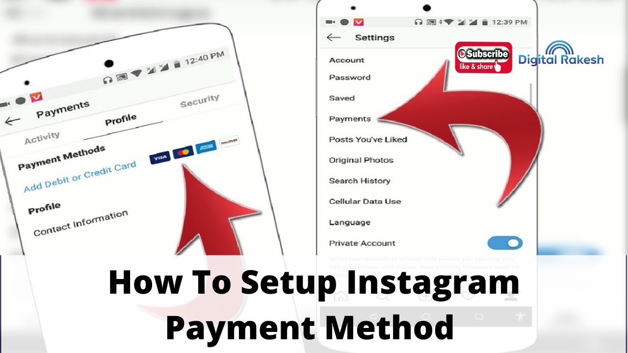 How to Setup Instagram Payment Method in Android and IOS Mobile 2021 ...