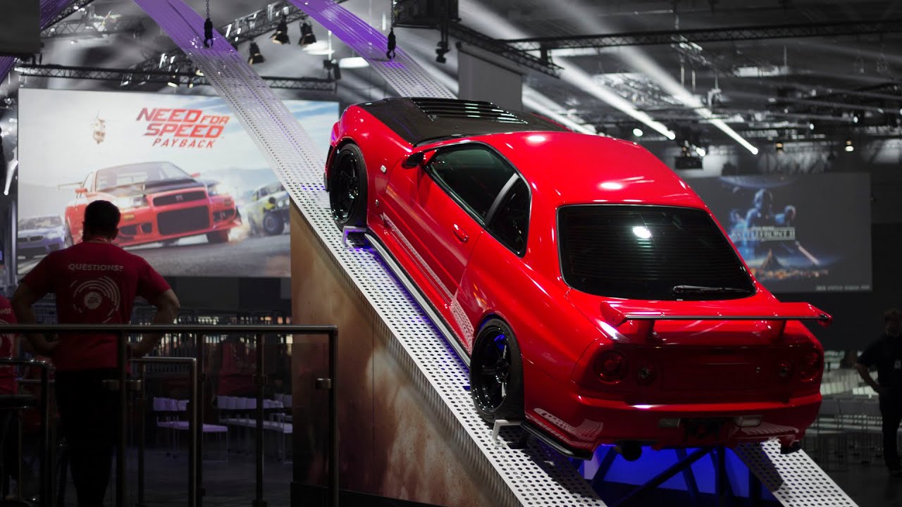 NFS Payback - Booth car at Gamescom 2017 (Nissan Skyline R34 GT-R ...