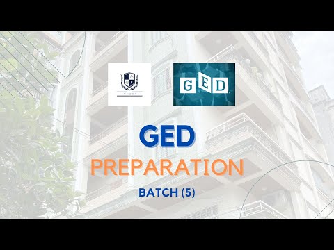 GED Preparation Class (Batch 5) Info Video