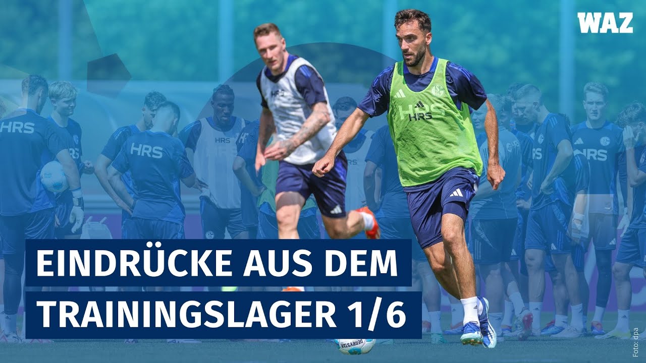 Erstes öffentliches Trainings beim FC Schalke 04 - Interview mit Daniel ...