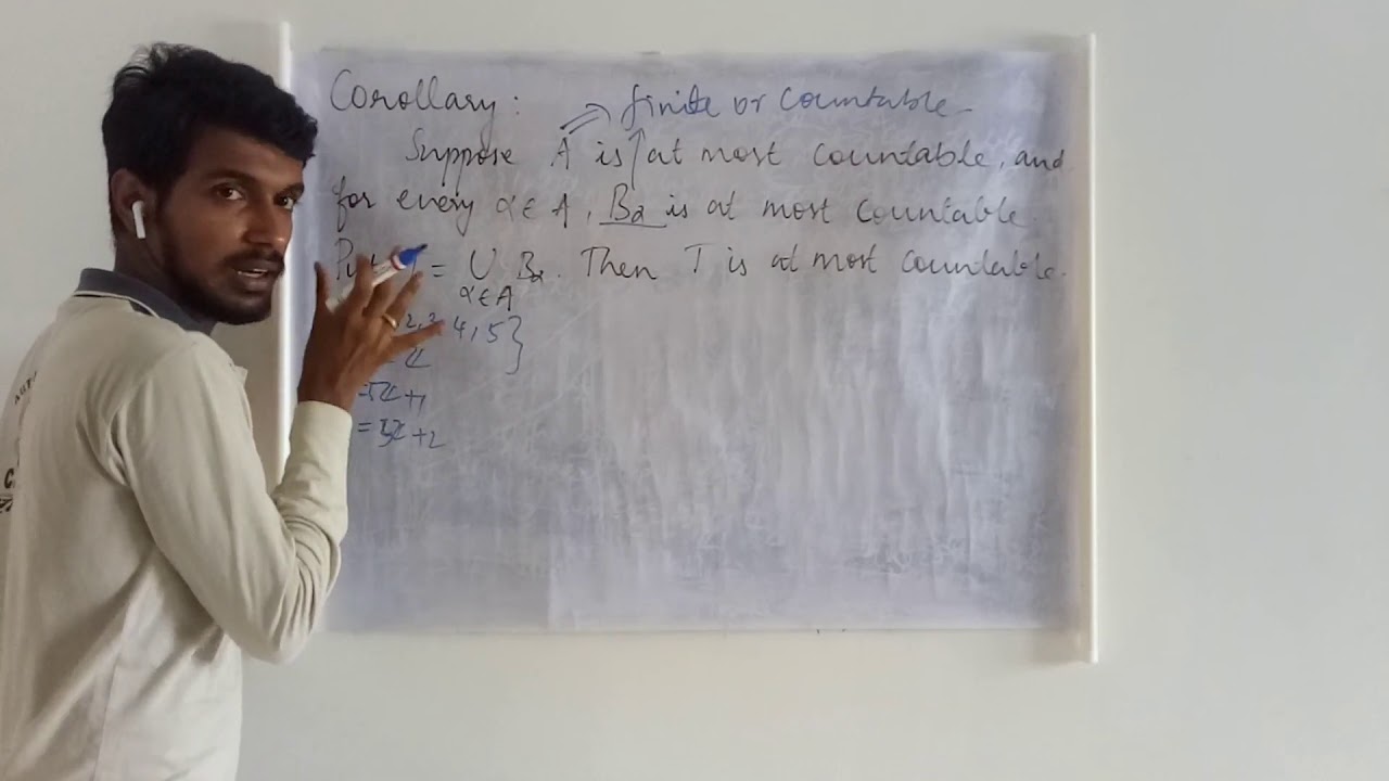 At most countable union of at most countable sets - Lec 12 - Real ...