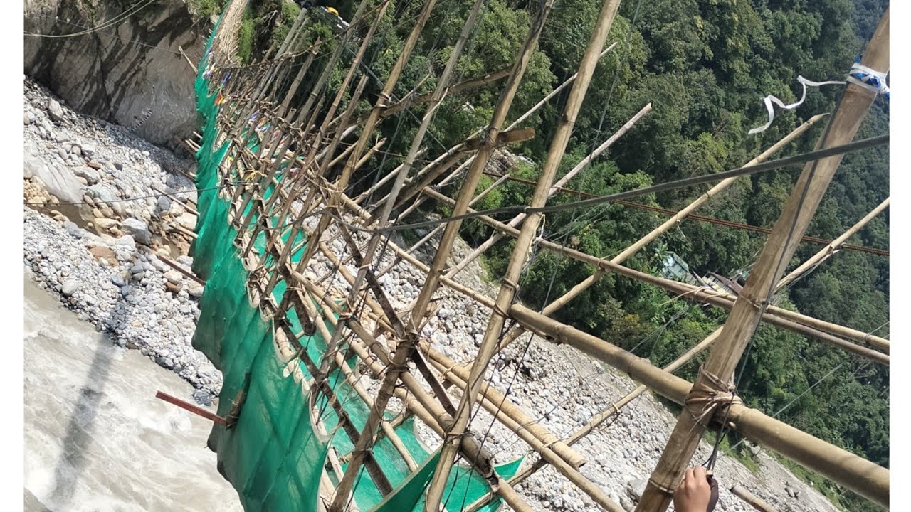 Traditional Bamboo bridge #Greatengeneering by lepcha peaples,# ...
