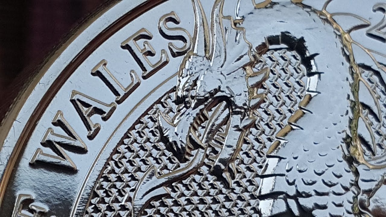 Red Dragon of Wales Silver Coin - YouTube