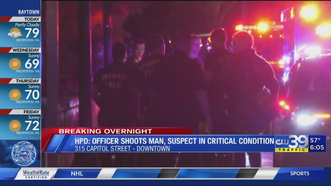 Man shot by HPD officer while interrupting an arrest Downtown | CW39 ...