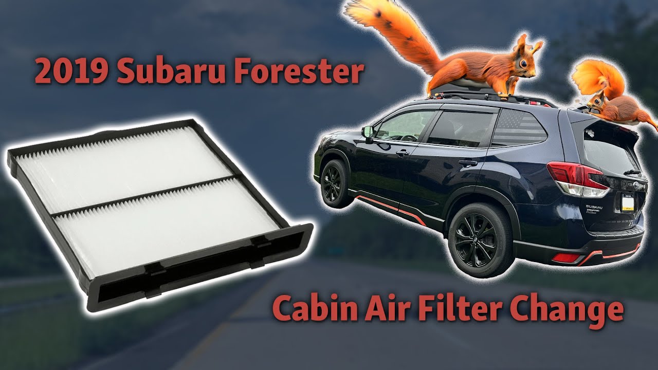 2019 Subaru Forester Cabin Air Filter Change - YouTube