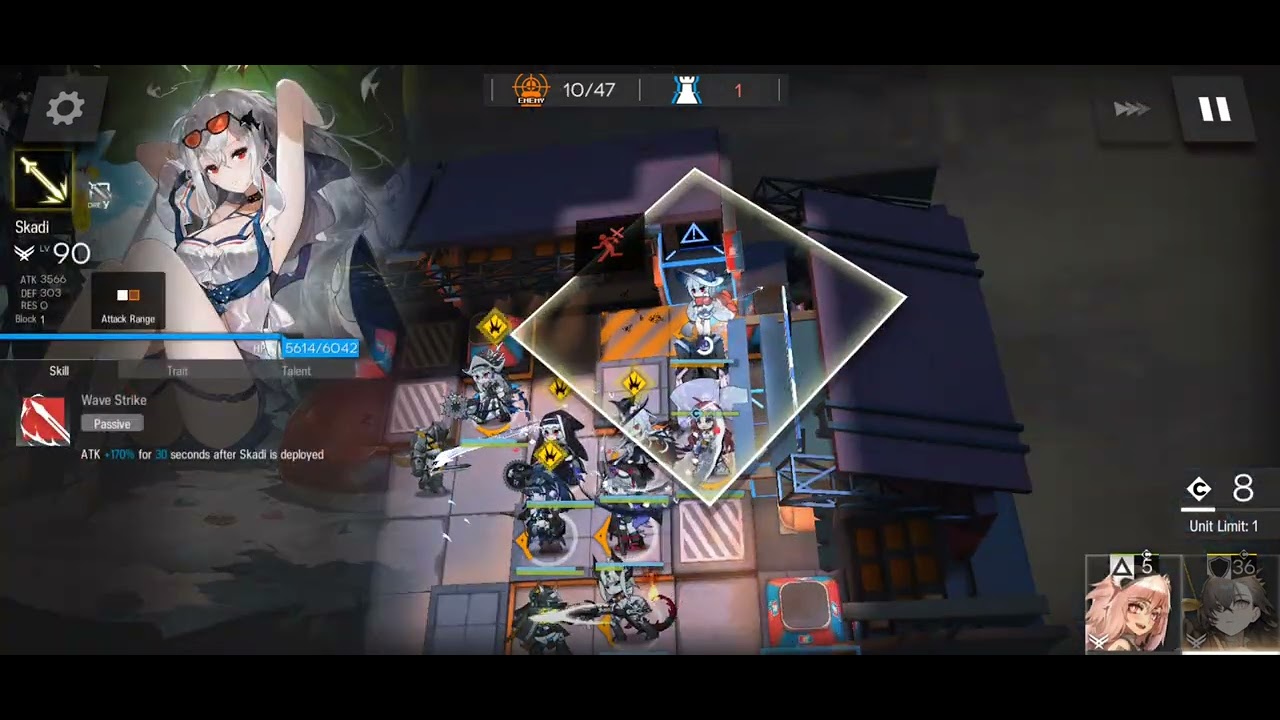 [Arknights] CC11 Daily 9 Grand Knight Territory Bar District Risk 8 ...