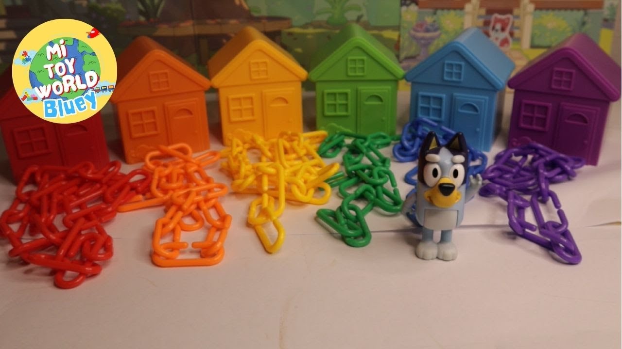 Learn colors with Bluey in Spanish with surprise friends inside - YouTube