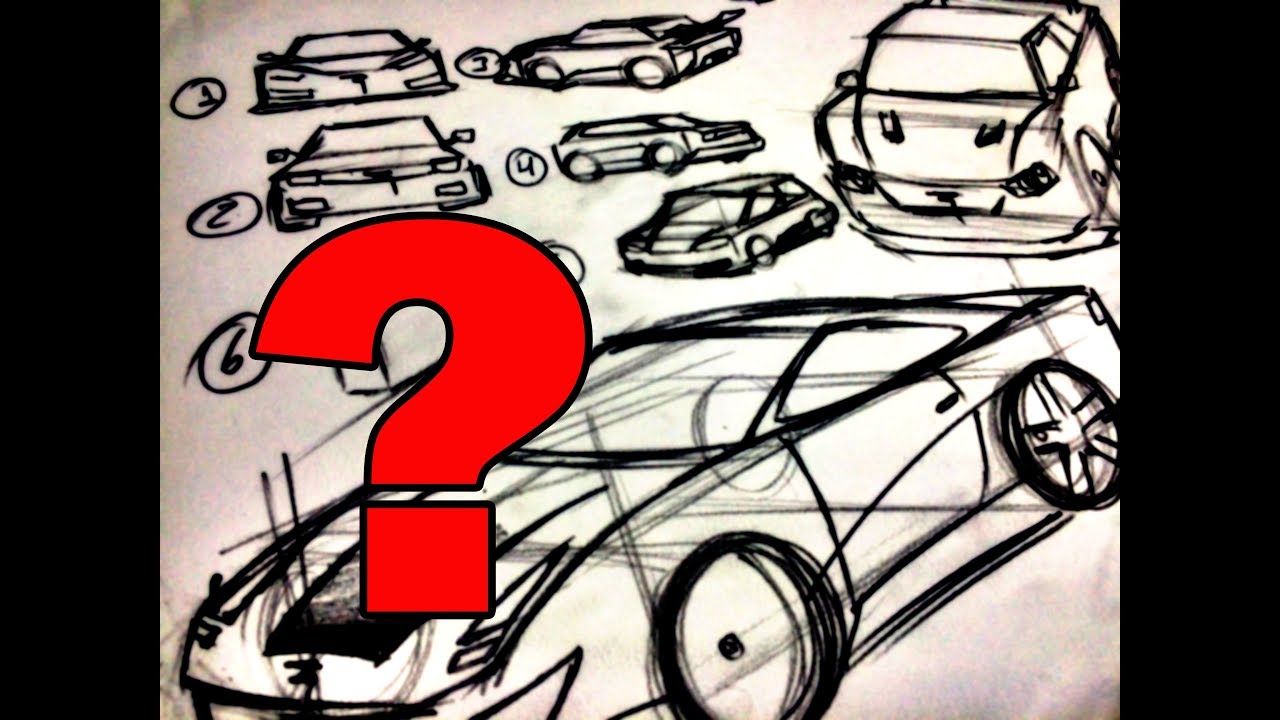 COMO DIBUJAR EN PERSPECTIVA ( AUTOS ) - YouTube