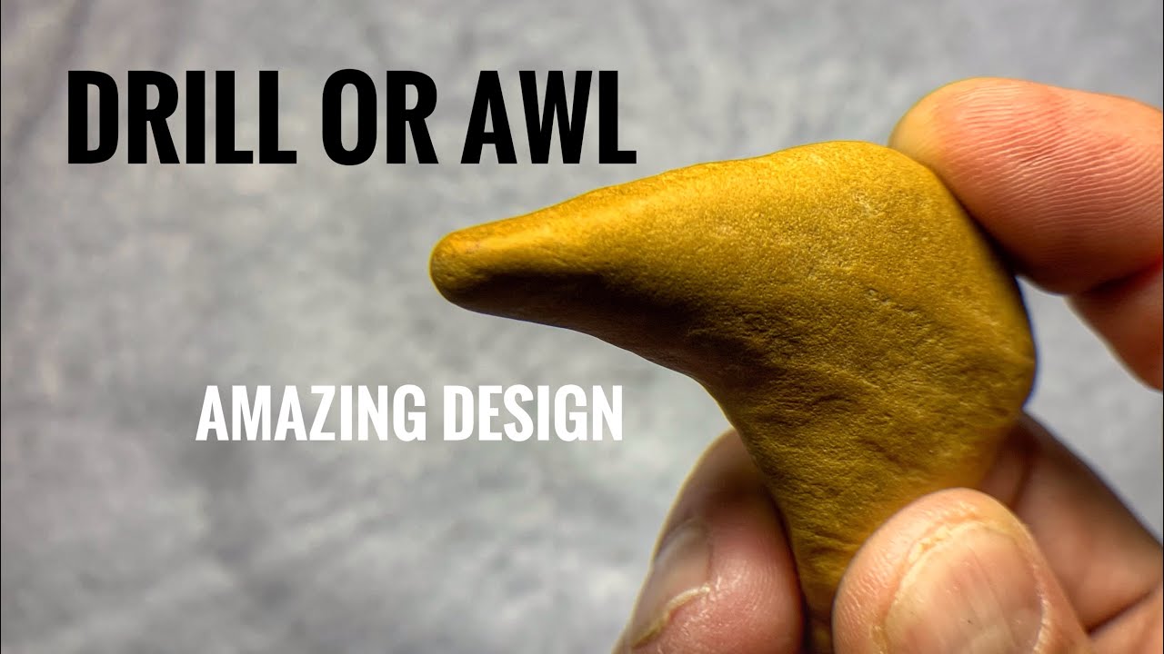 Native American Stone Tool. No. 6 Pecking stone or awl - YouTube