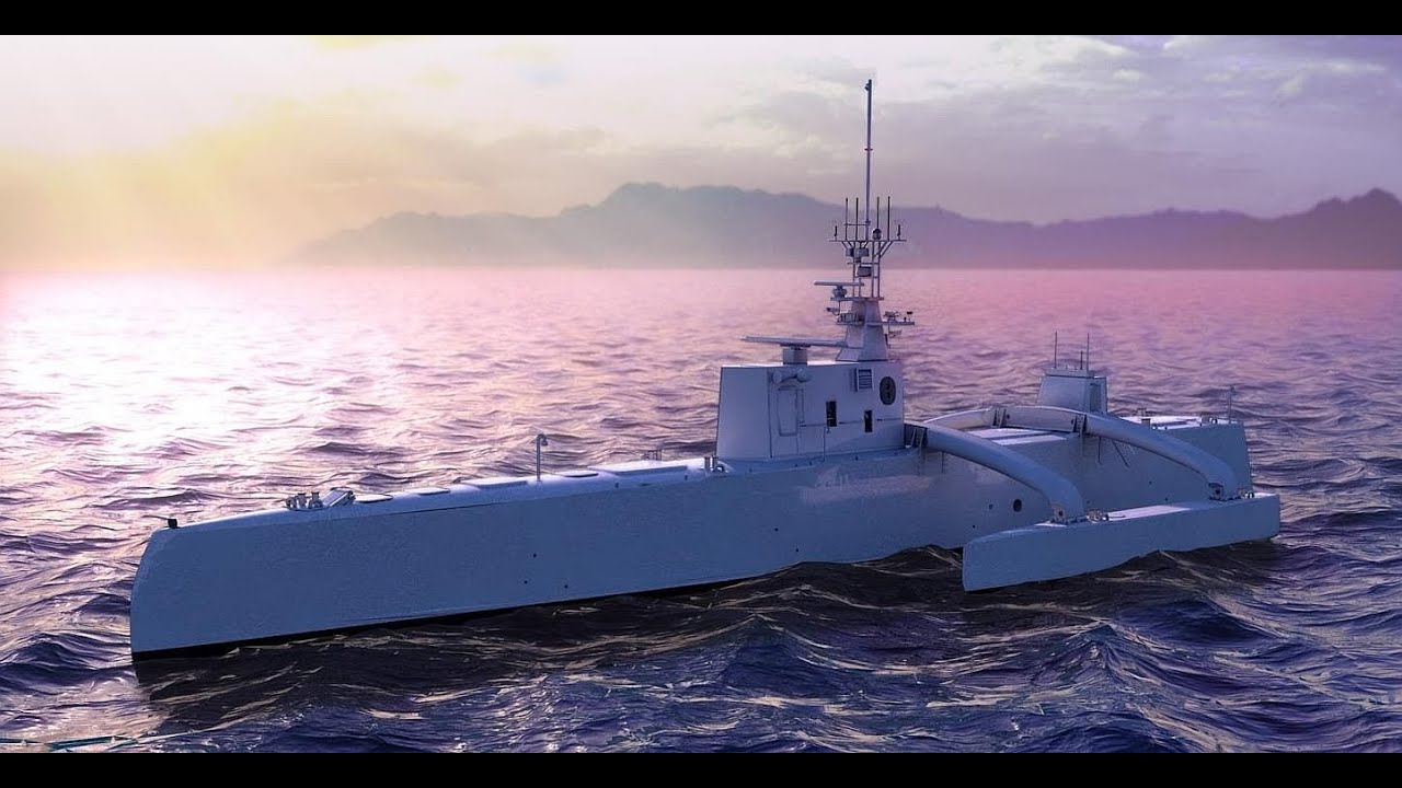 DARPA Sea Hunter unmanned Submarine Hunter Drone ACTUV starts Sea ...