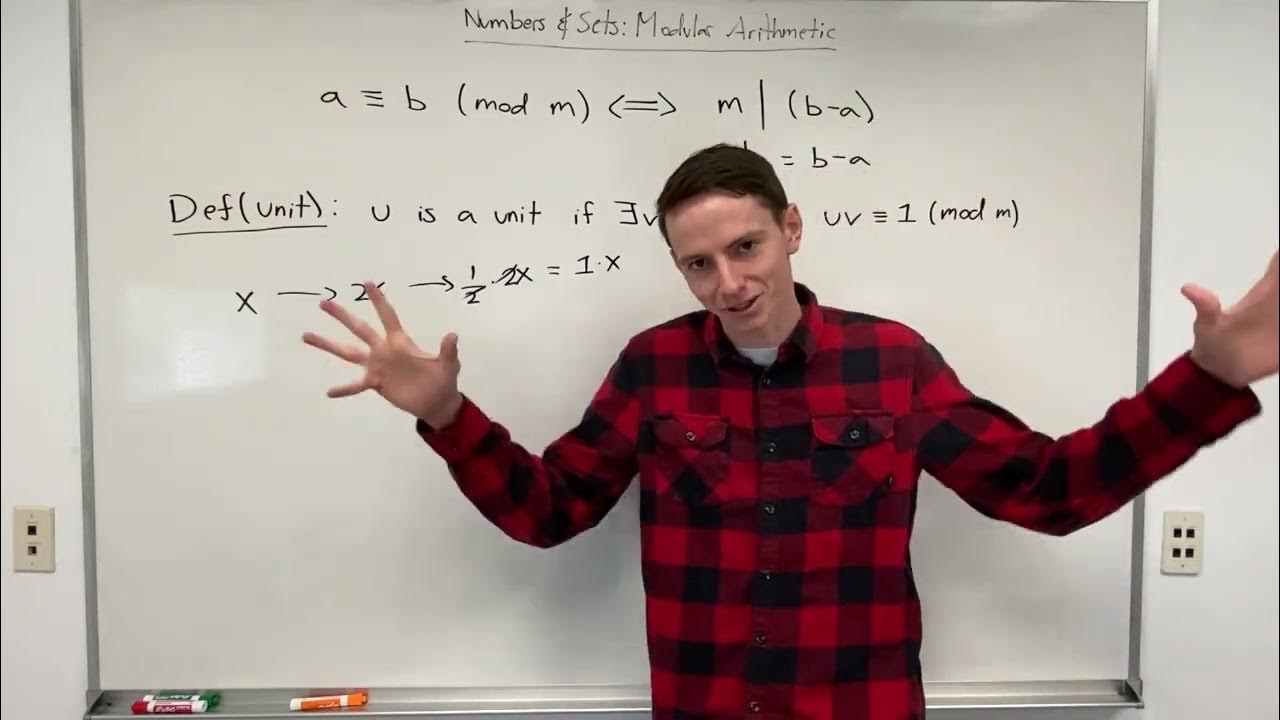 Numbers & Sets: Lecture 19/33 - Units in Modular Arithmetic - YouTube