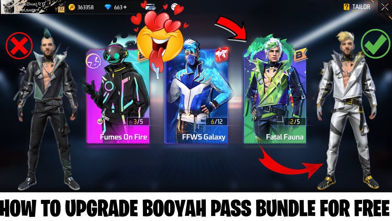 Upgrading Booyah Pass Bundle To Level 2 | February Booyah Pass | Season ...