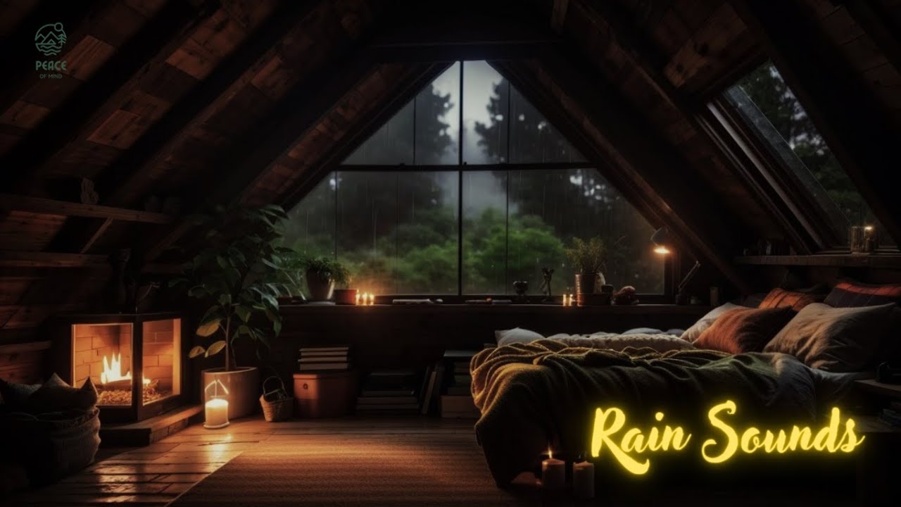 A Cozy Attic Cabin | 99% Fall Asleep Instantly. Cozy Ambience for ...