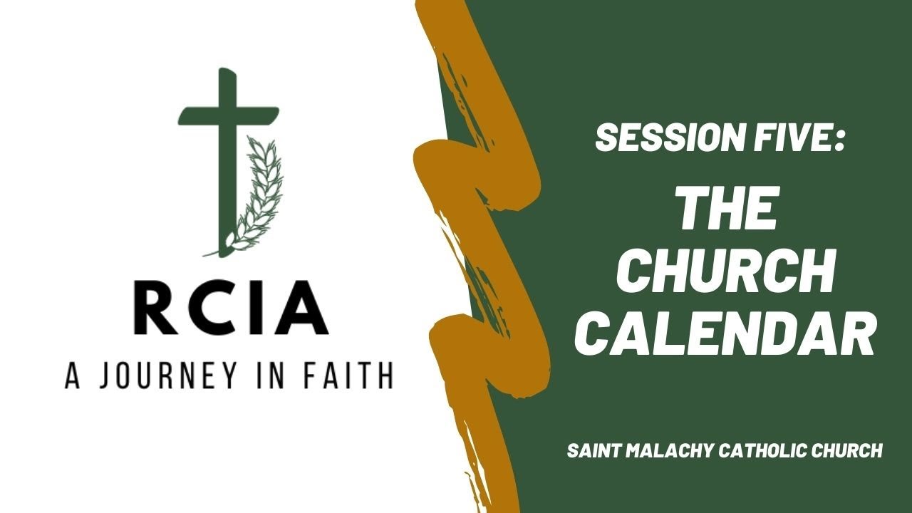 RCIA Session Five: The Church Calendar 9.13.20 - YouTube