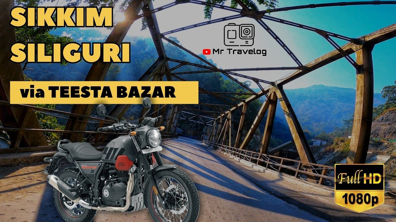Sikkim to Siliguri via Teesta Bazar on NH10 | Full HD 1080P 60fps ...