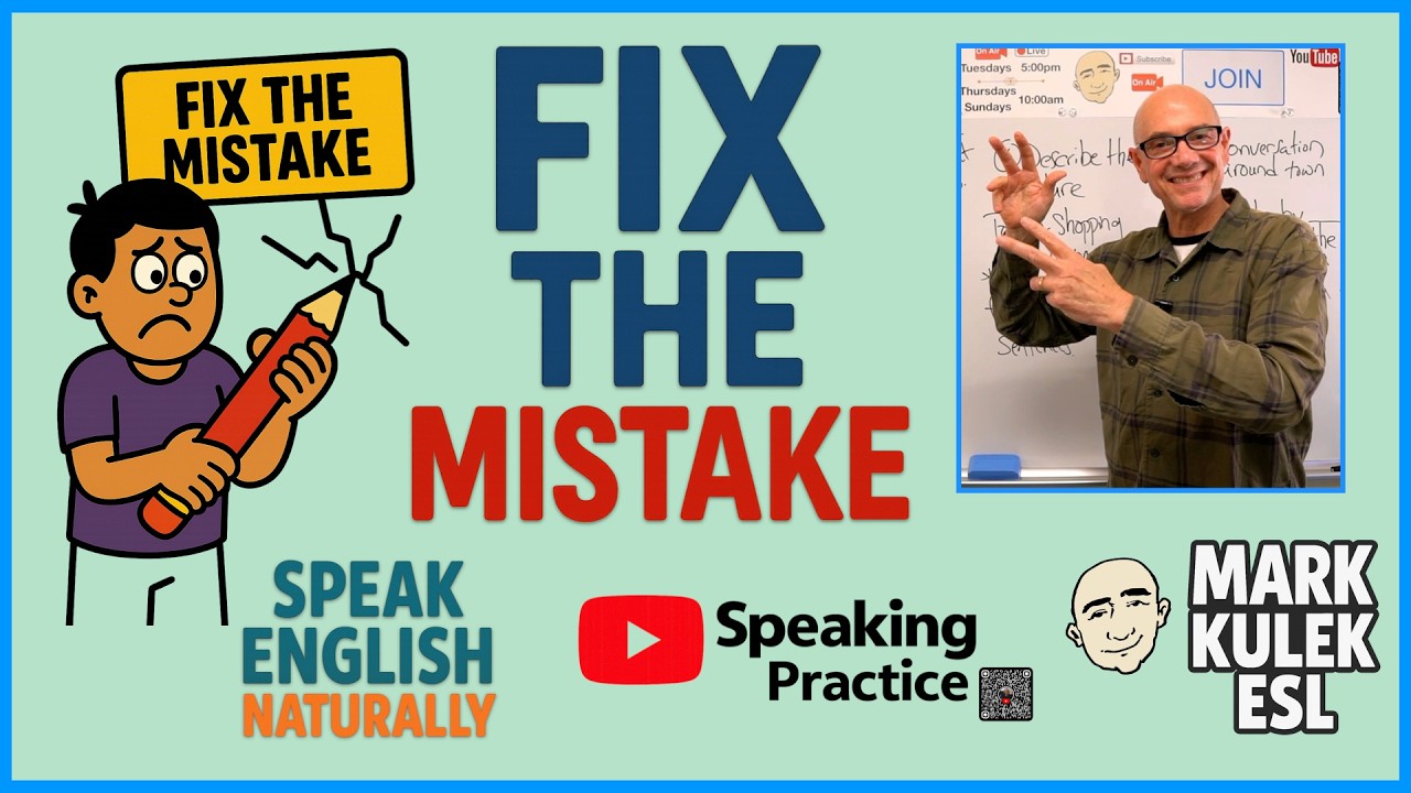 Food and Eating - Fix The Mistake with Mark Kulek ESL - YouTube