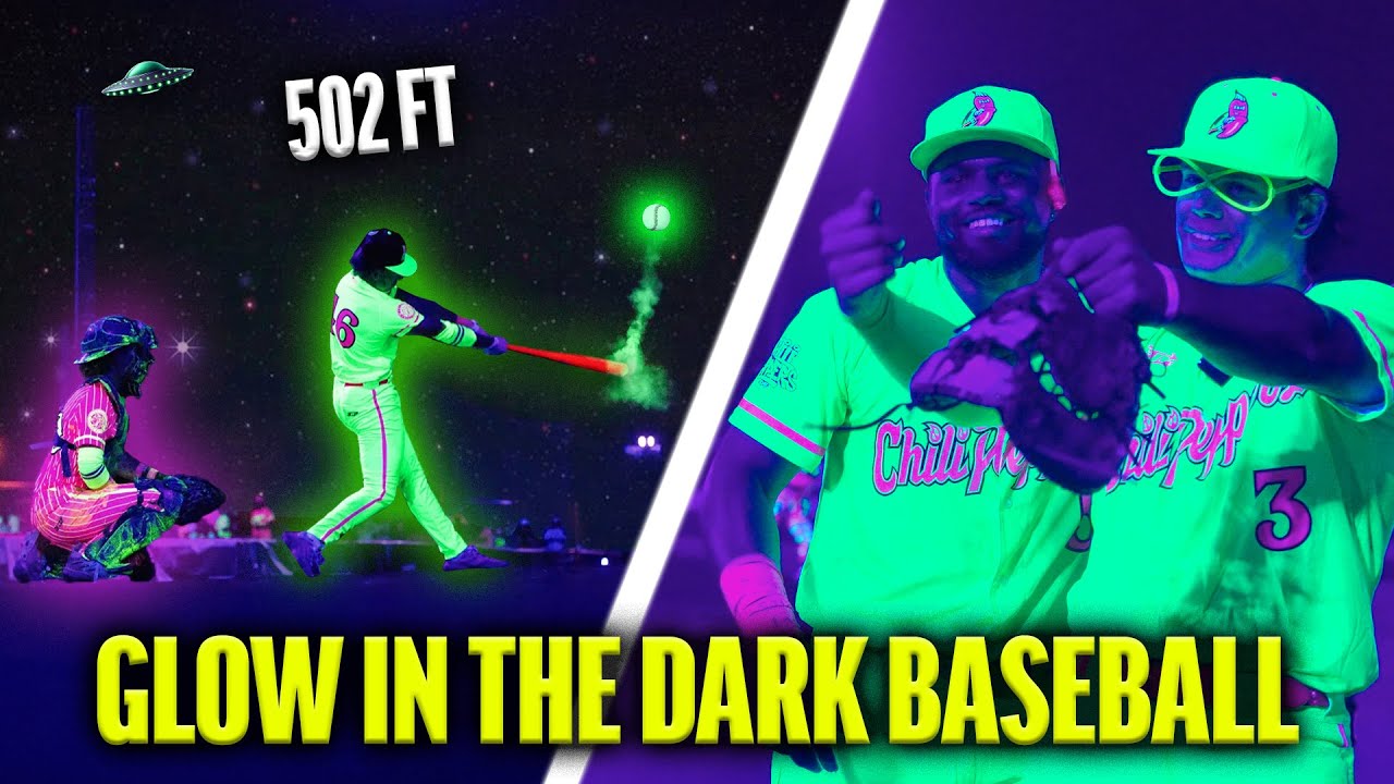 Day in the Life with the Glow In the Dark Baseball Team - YouTube