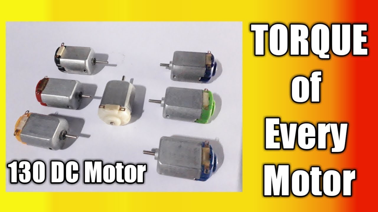 Torque Test of DC 130 Motor - YouTube