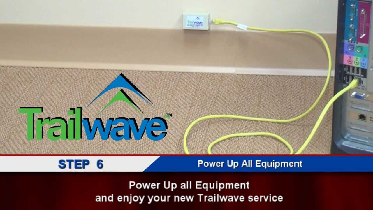 Trailwave Installation - DSL wireless combo to fiber internet service ...