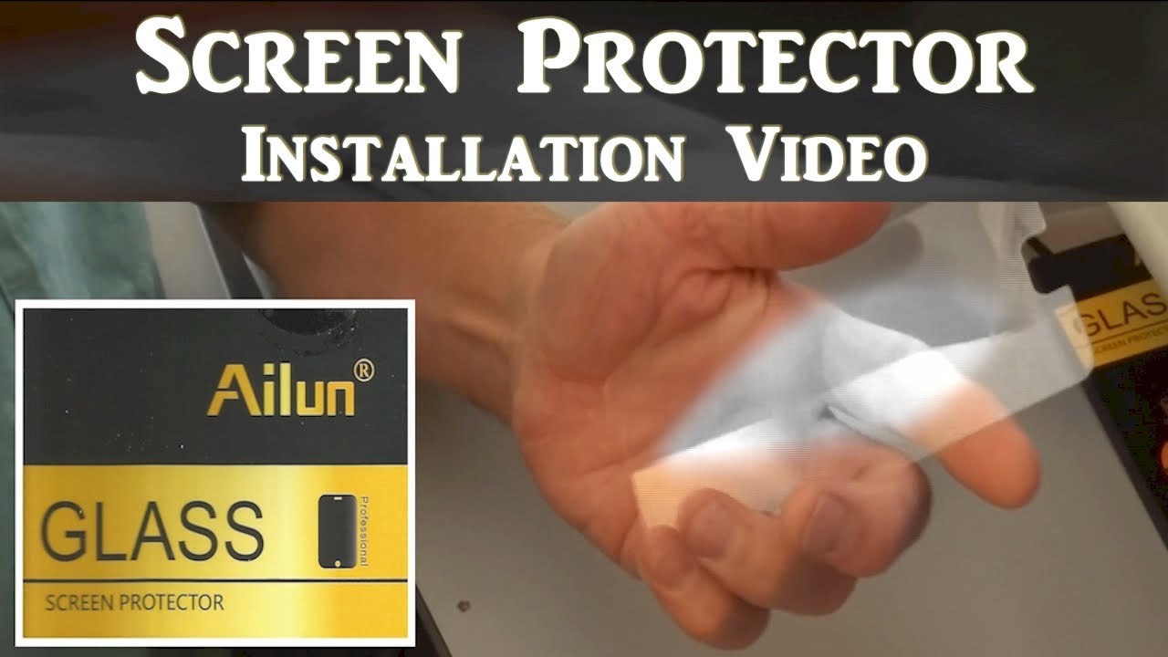 Screen Protector Installation | How to install a screen protector - YouTube